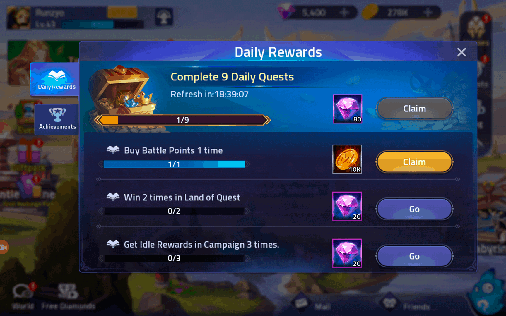 Buy Battle Points Quest - Mobile Legends: Adventure - Gamer Empire