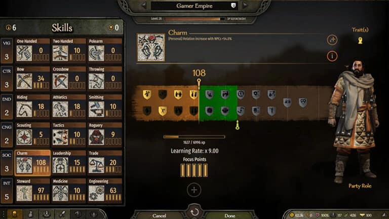 Mount & Blade 2: Bannerlord - How to Increase Charm - Gamer Empire