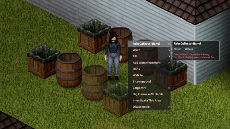 Project Zomboid – How to Use the Rainwater Collector - Gamer Empire