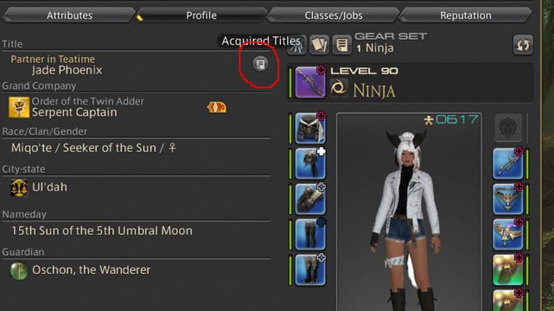 FFXIV - How to Unlock & Equip Titles - Gamer Empire
