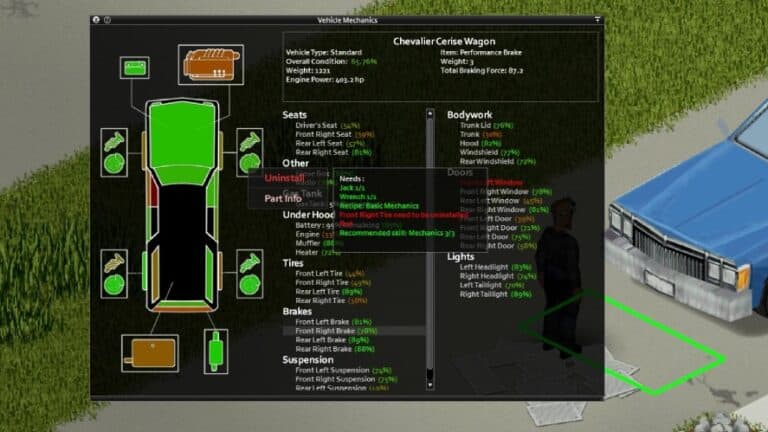 Project Zomboid – How to Level Up Mechanics - Gamer Empire