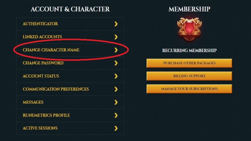 Old School RuneScape (OSRS) - How to Change Name - Gamer Empire